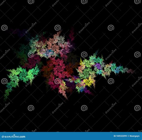 floral random fractal stock illustration illustration of daisy 94932099