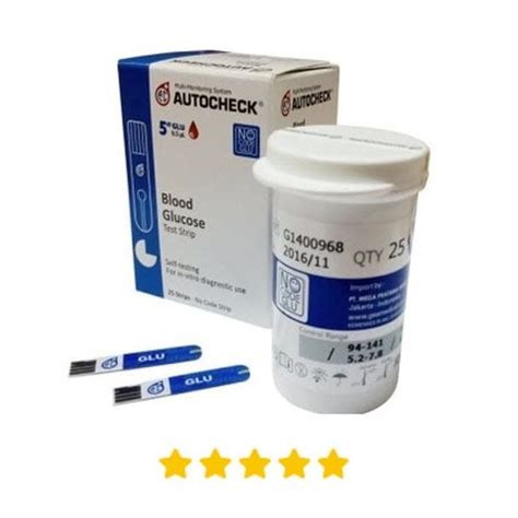strip autocheck gula darah auto check glucose refill gds glukosa strip test glucosa lazada