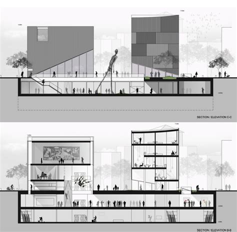 Galería de SMF Arquitectos propone un nuevo centro de arte y amplios