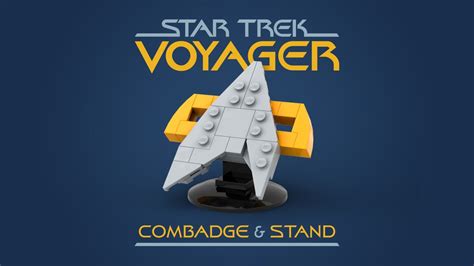 Lego Moc Star Trek Voyager — Combadge And Stand By Skyfox2k