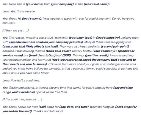 How To Write A Cold Call Script That Sells Free Templates Selling Signals