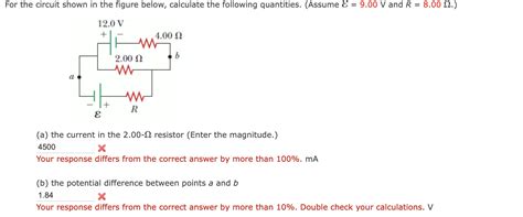 Solved For The Circuit Shown In The Figure Below Calculate Chegg