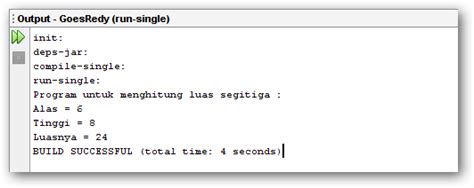 Program Java Menghitung Luas Segitiga Menggunakan Tampilan Gui ~ Otak
