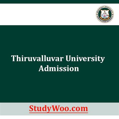 Thiruvalluvar University Admission 2021 2022 Application Form Last