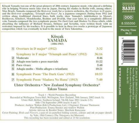 Ulster Orchestra Takuo Yuasa Yamada Symphony In F Major Triumph And