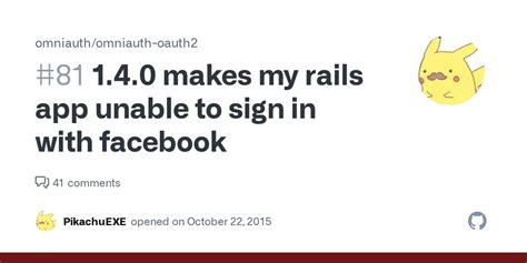 140 Makes My Rails App Unable To Sign In With Facebook · Issue 81 · Omniauthomniauth Oauth2