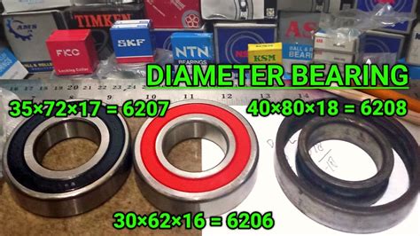 Ukuran Diameter Bearing Cara Ukur Diameter Ball Bearing 57 Off