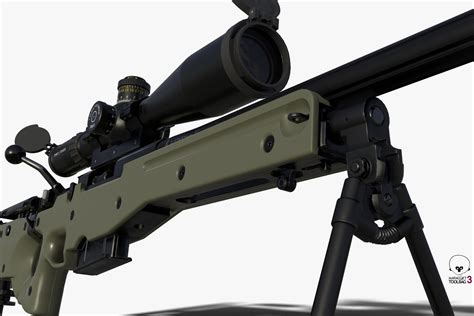Sniper Rifle AW L96A1 3D Model 39 Ma Fbx Obj Free3D