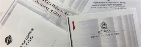 Deletion Of Interpol Red Notices And Diffusions A Few Examples