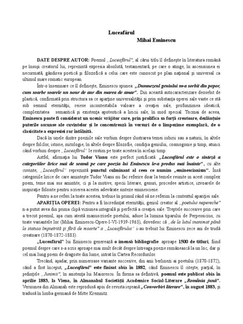 Luceafarul Pdf