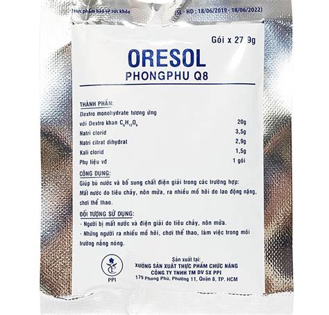 Oresol Là Gì Thành Phần Công Dụng Cách Dùng Và Lưu Ý Cần Biết