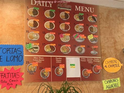 Menu At Mi Pueblito Restaurant Toppenish