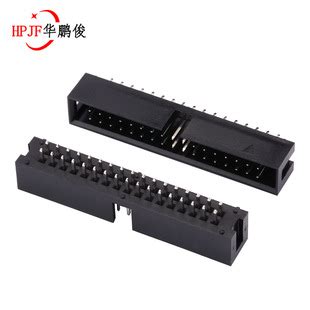 简牛牛角插座 DC3 34P 2 54MM间距 简易牛角座 2 17P双排直针直脚 阿里巴巴