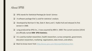 An Introduction To Spss Pptx