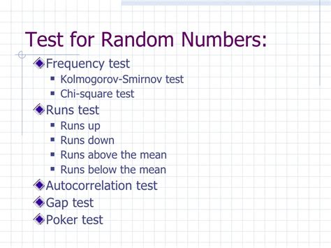 Random Number Generation