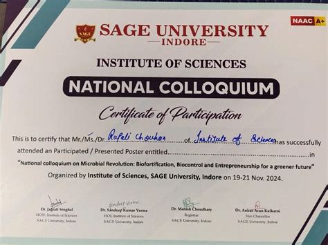 rupali chouhan on linkedin sageuniversityindore