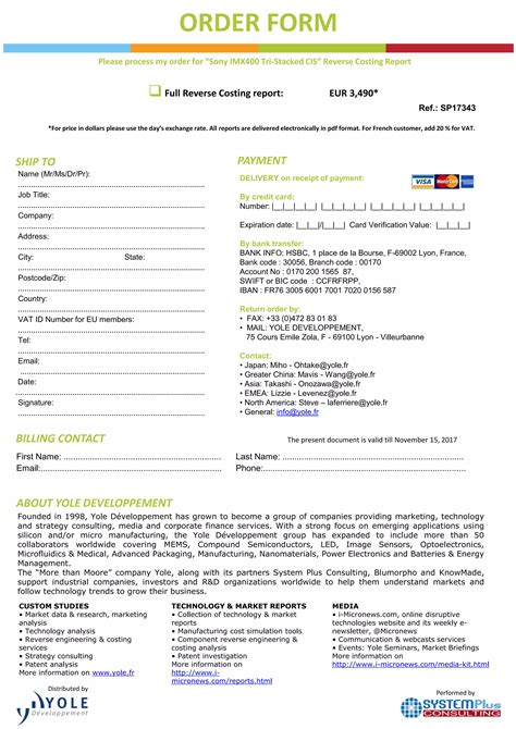 Sony Imx400 Tri Layer Stacked Cmos Image Sensor Cis With Integrated