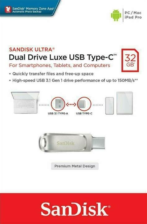 Sandisk Ultra Dual Drive Luxe Usb Type C Flash Drive Lobcom Hk Ltd