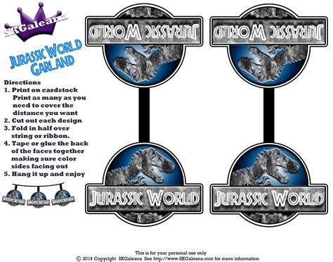 Jurassic World Grand Signs For Dinosaur Themed Birthday Party