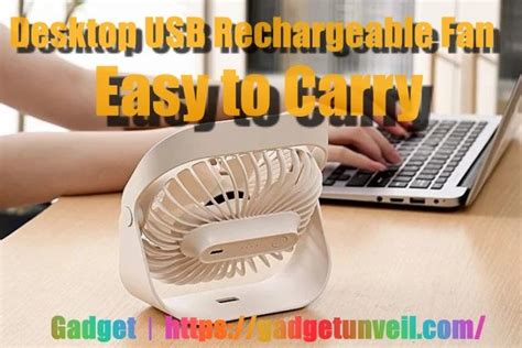 Portable Desktop Usb Rechargeable Fan Specs And Price Gadget Unveil