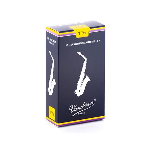 Vandoren Traditional Alto Saxophone Reeds Box 10 Mckenzie Music Etcetera
