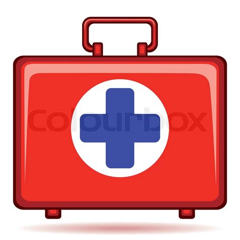 Medicinkiste ikon på hvid baggrund Stock vektor Colourbox