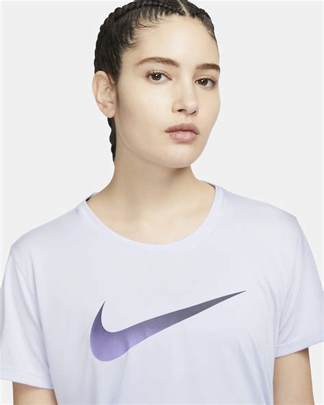 Nike Dri Fit One Womens Short Sleeve Running Top Nike Bg
