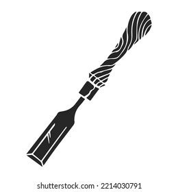 Chisel Woodworking Tool Vector Illustration Stock Vector Royalty Free Shutterstock
