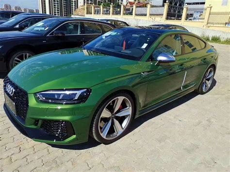奥迪 RS 5 Sportback 索诺马绿 黑内 现车平价销售 恩佐网