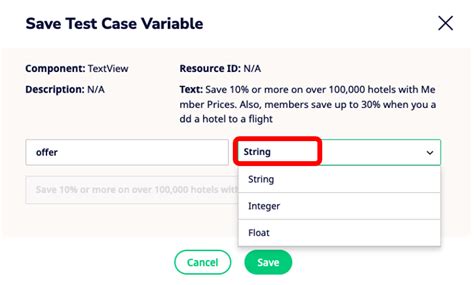 Creating A Variable During Test Case Recording Sofy Support Docs No Code Automation Testing