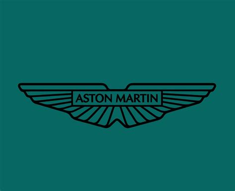 Aston Martin Brand Logo Symbol Black Design British Cars Automobile