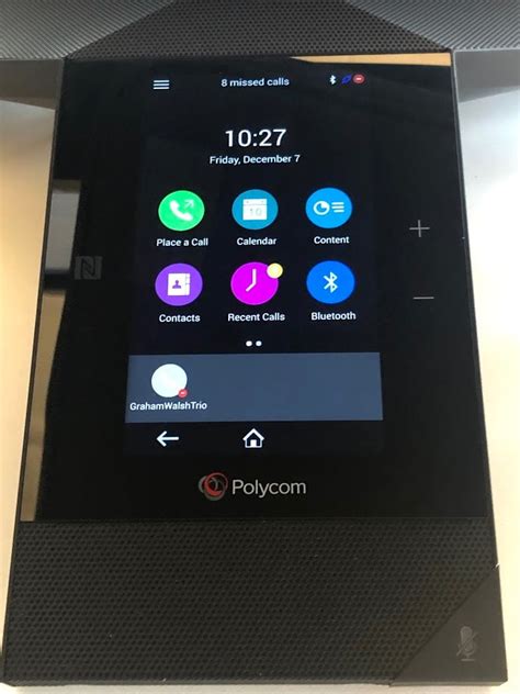 using a polycom trio registered to pexip infinity graham walsh