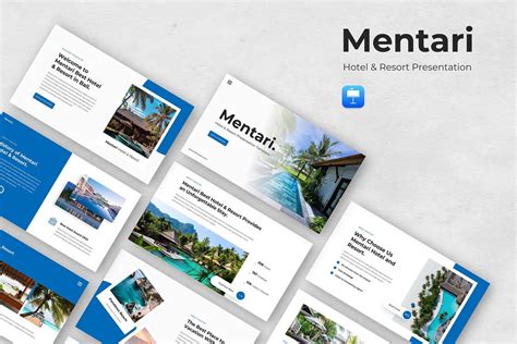 Mentari Hotel Resort Keynote Template Presentation Template 112653