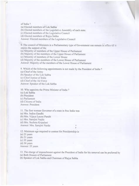 Indian Constitution Quiz With Answers PDF InstaPDF