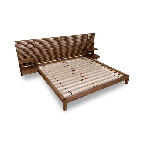 Modus Furniture Tanner Qpuaj6 California King Wall Bed With Integrated Nightstands In Roux