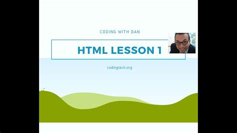 html lesson 1 intro to html youtube