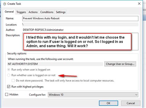 A Possible Solution To Stop Win10 From Auto Rebooting After Updates