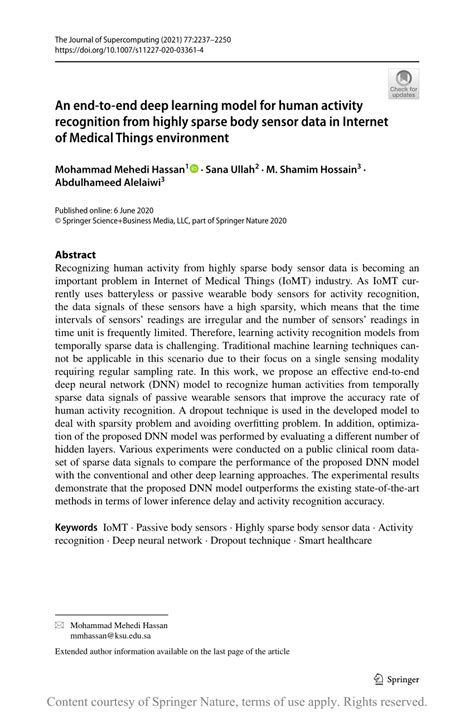 An End To End Deep Learning Model For Human Activity Recognition From Highly Sparse Body Sensor