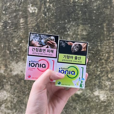 레종 신상 담배 이오니아 아일랜드 핑크 아쿠아 그린 후기 네이버 블로그