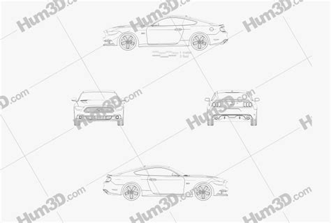 Ford Mustang Gt 2015 Plano 3dmodels