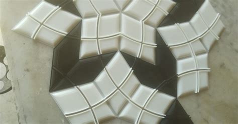 penrose tiling oxford pattern prototiles rhombi by lexfran