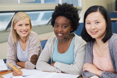 Woman Babes And Studying In University Lecture Hall With Notes Prepare And Plan For Exam
