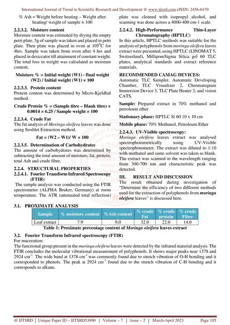 Determine The Efficiency Of Two Different Methods Used For The Extraction Of Polyphenols From