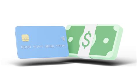 Credit Card With Bundles Cash Floating On Transparent Mobile Banking