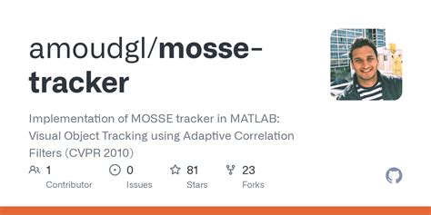 Github Amoudgl Mosse Tracker Implementation Of Mosse Tracker In