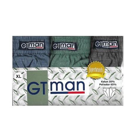 Jual 3 PCS CD Pria GTman GMY Mika Celana Dalam GT Man Laki Laki Dewasa Bahan Katun Toko