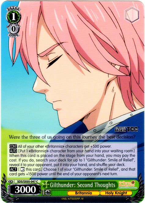 Sds Sx05 047 Gilthunder Second Thoughts Strictly Broken Tcg