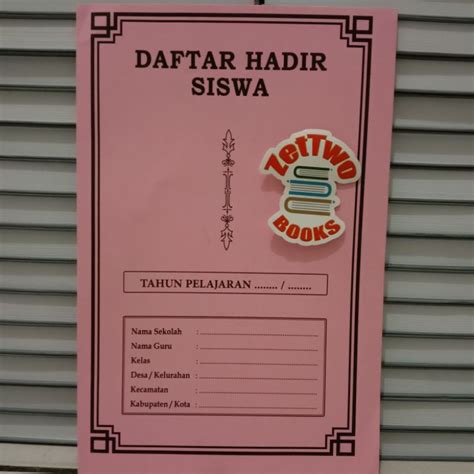 Jual Buku Daftar Hadir Siswaabsen Siswa Shopee Indonesia