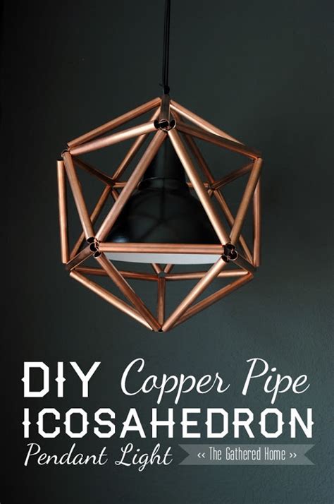 DIY Geometric Copper Pipe Pendant Light Remodelaholic