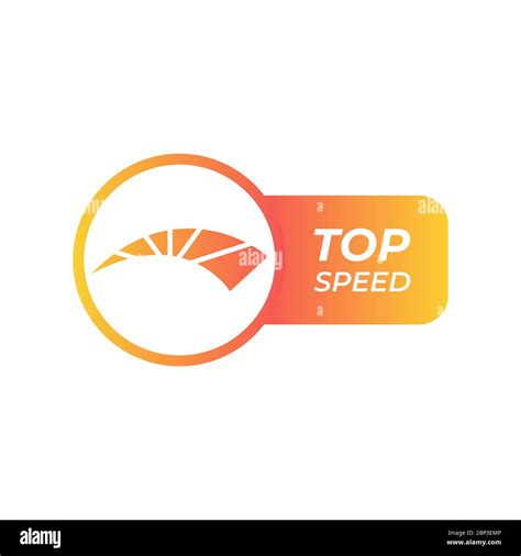 Speedometer Icon Vector Gradient Top Speed Icon With Speedometer